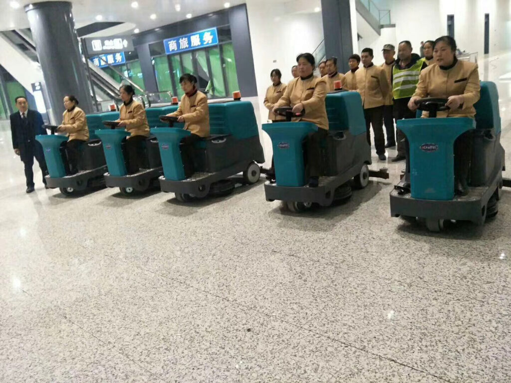 Chongqing Railway Station Choose CY Scrubbers for efficient floor ...